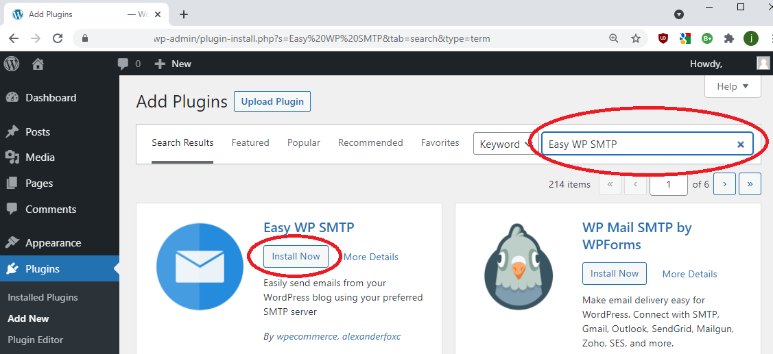 WordPress SMTP email notifications on GoDaddy – joenord.com